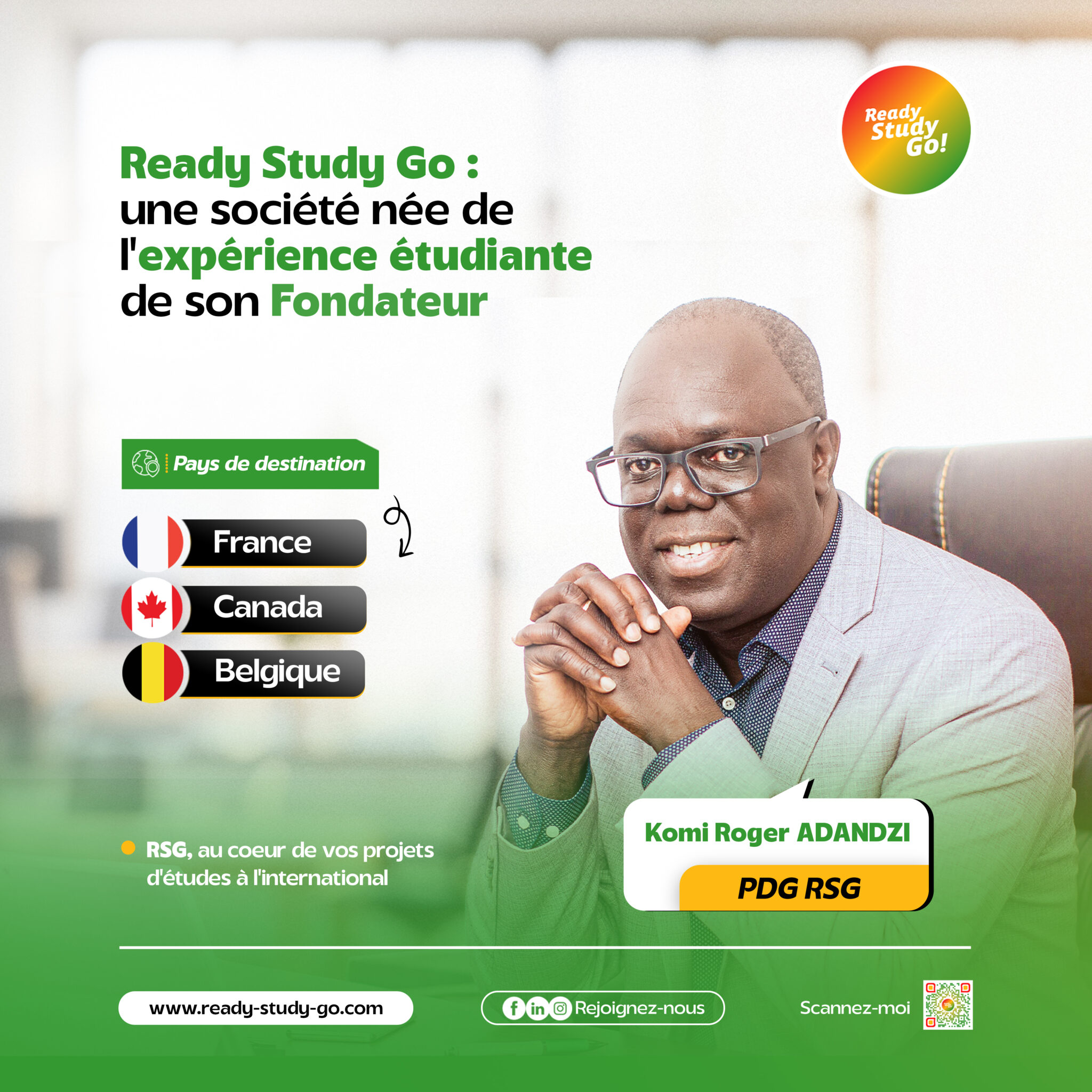 RSG International : une société née de l’expérience étudiante de Komi Roger Adandzi - Ready ...